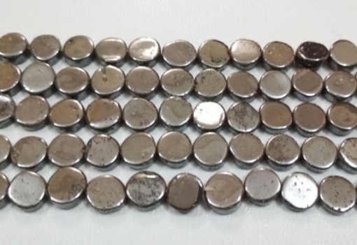 Hematite coin beads, gemstone beads wholesale, coin shape jewelry beads ...
